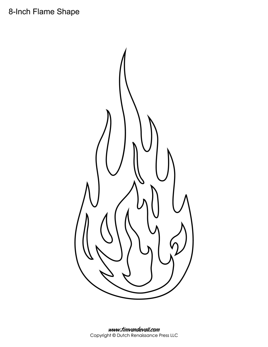 Printable Flames