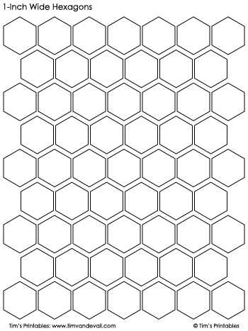 Blank Hexagon Templates Printable Hexagon Shape Pdfs