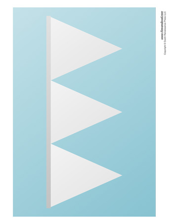 Triangle Banner Template - Tim's Printables